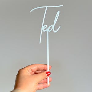 Personalised Birthday Custom Name Acrylic Cake Topper, Laser Cut - Etsy