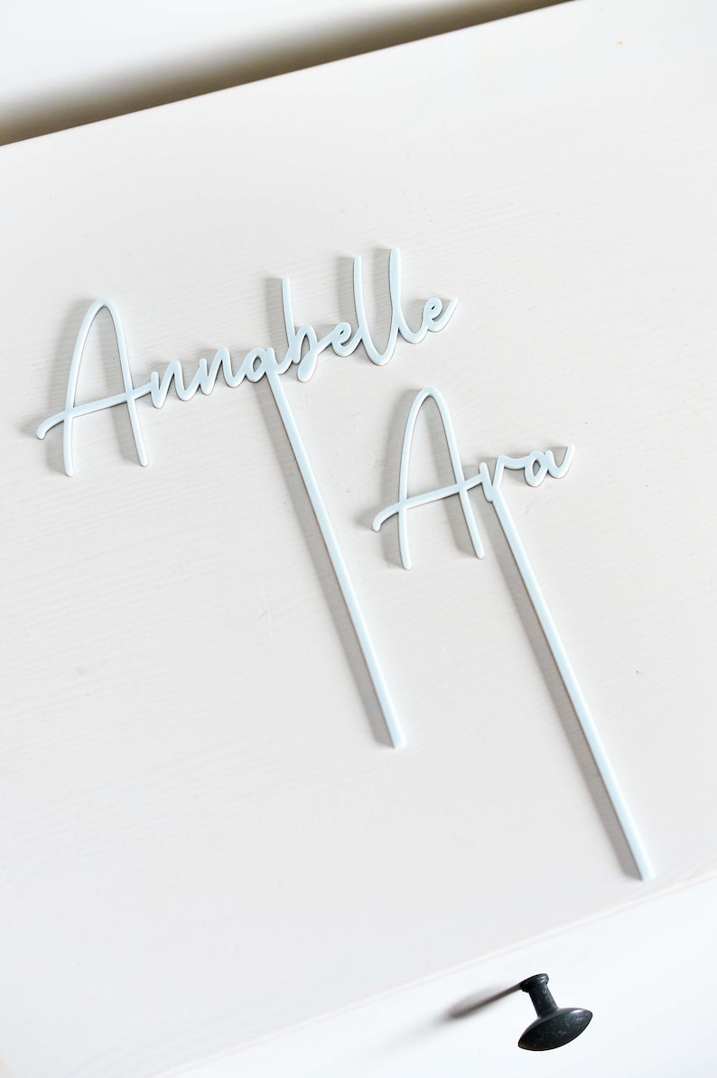 Personalised Birthday Custom Name Acrylic Cake Topper, Laser Cut - Etsy