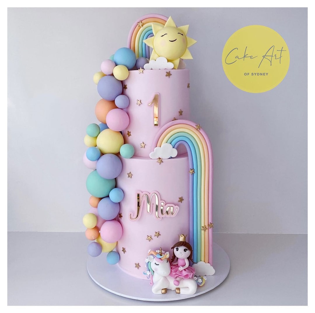 Personalised Custom Name and Age Fropper, Cake Charm, Double Layered ...