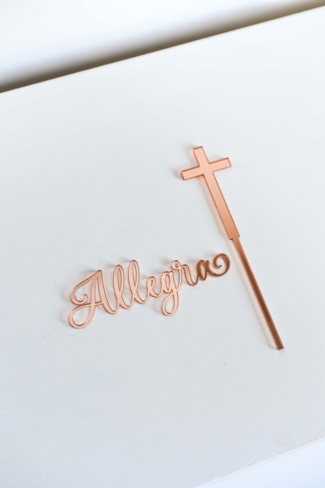 Personalised Baptism Christening Communion Cake Cross Topper and Custom ...