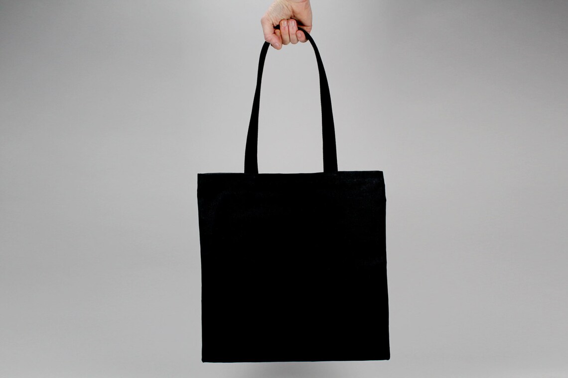 The Standard Tote // Black UNWAXED Canvas Tote Bag - Etsy