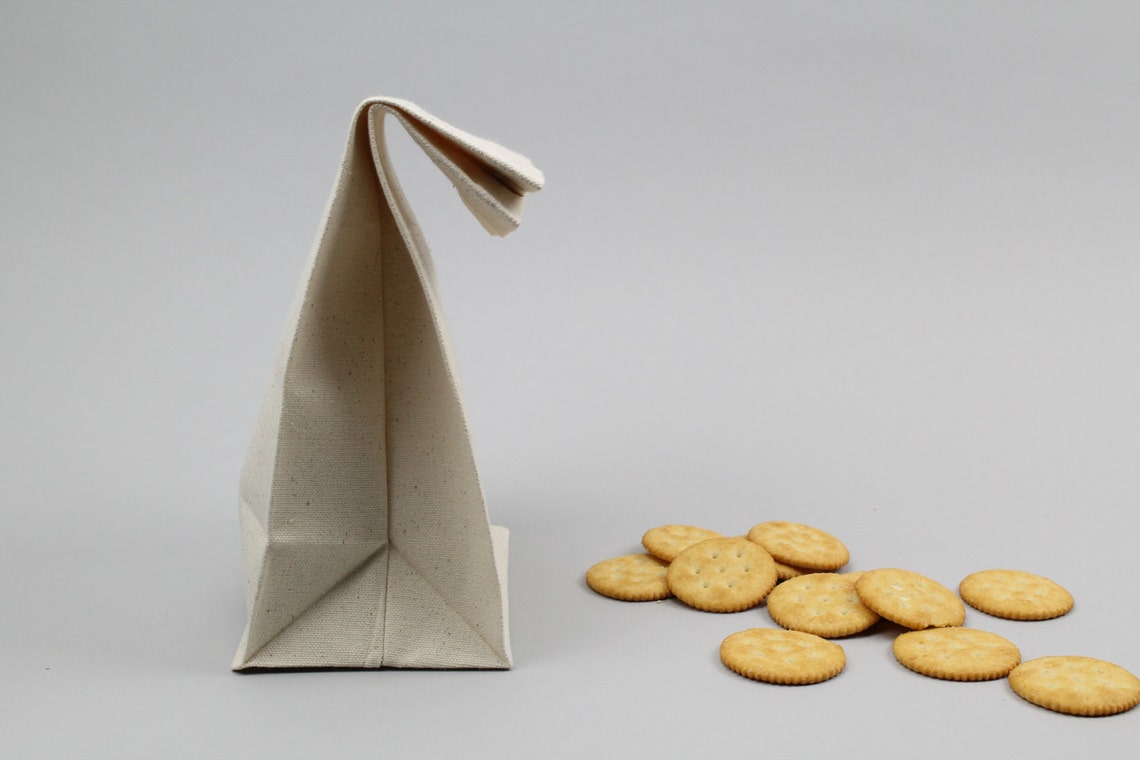 The brown Bag // Natural Undyed UNWAXED Canvas - Etsy