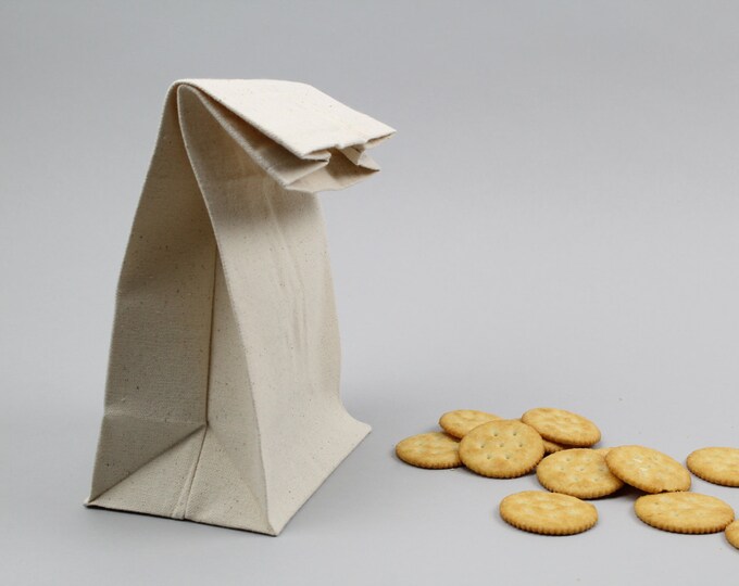 The "brown" Bag // Natural Undyed UNWAXED Canvas Lunch Bag, an Updated ...