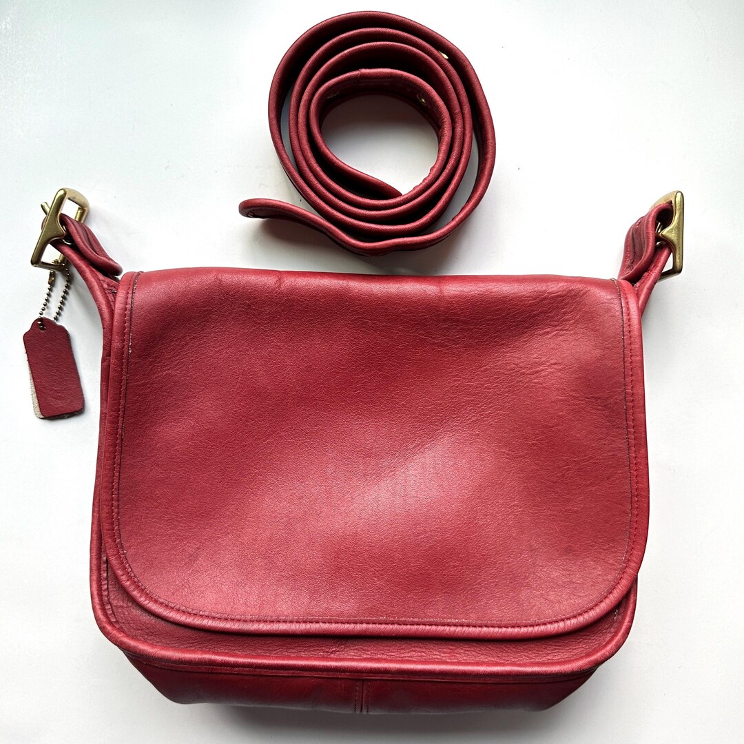 Vintage Coach Patricia's Legacy Bag in Red Leather - Style No. 9951 - Etsy