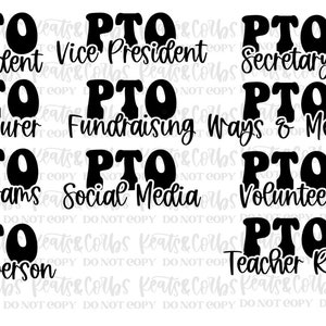PTO President Treasurer Positions Shirt School Spirit Fundraising ...