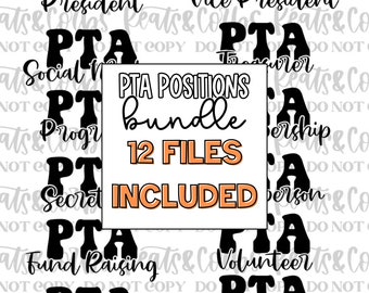 PTA President Secretary Positions Shirt School Spirit Fundraising ...