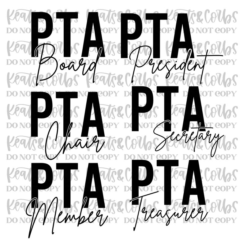 PTA Positions | SVG Bundle - Etsy