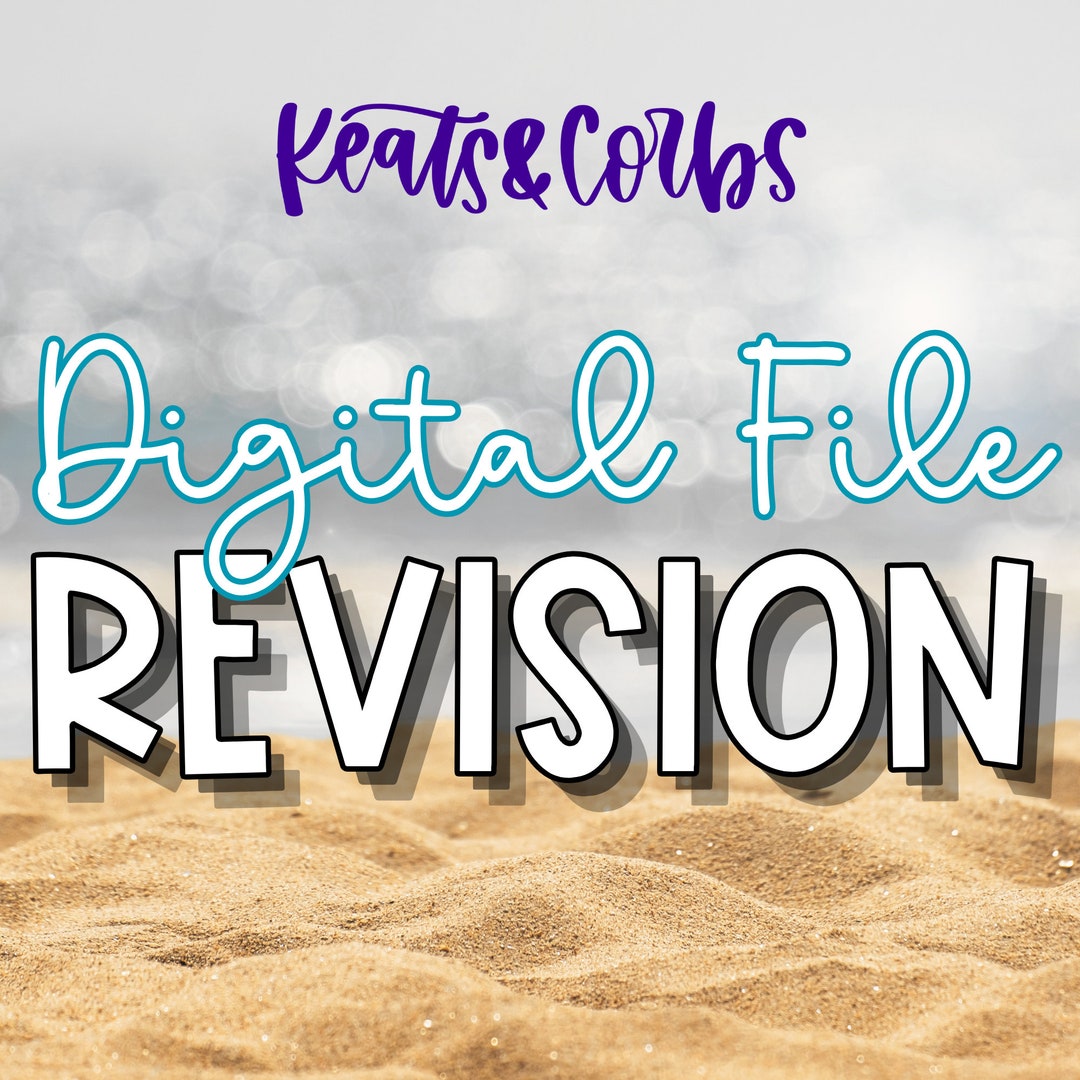 Digital File Revision Request | Message Before Ordering! - Etsy