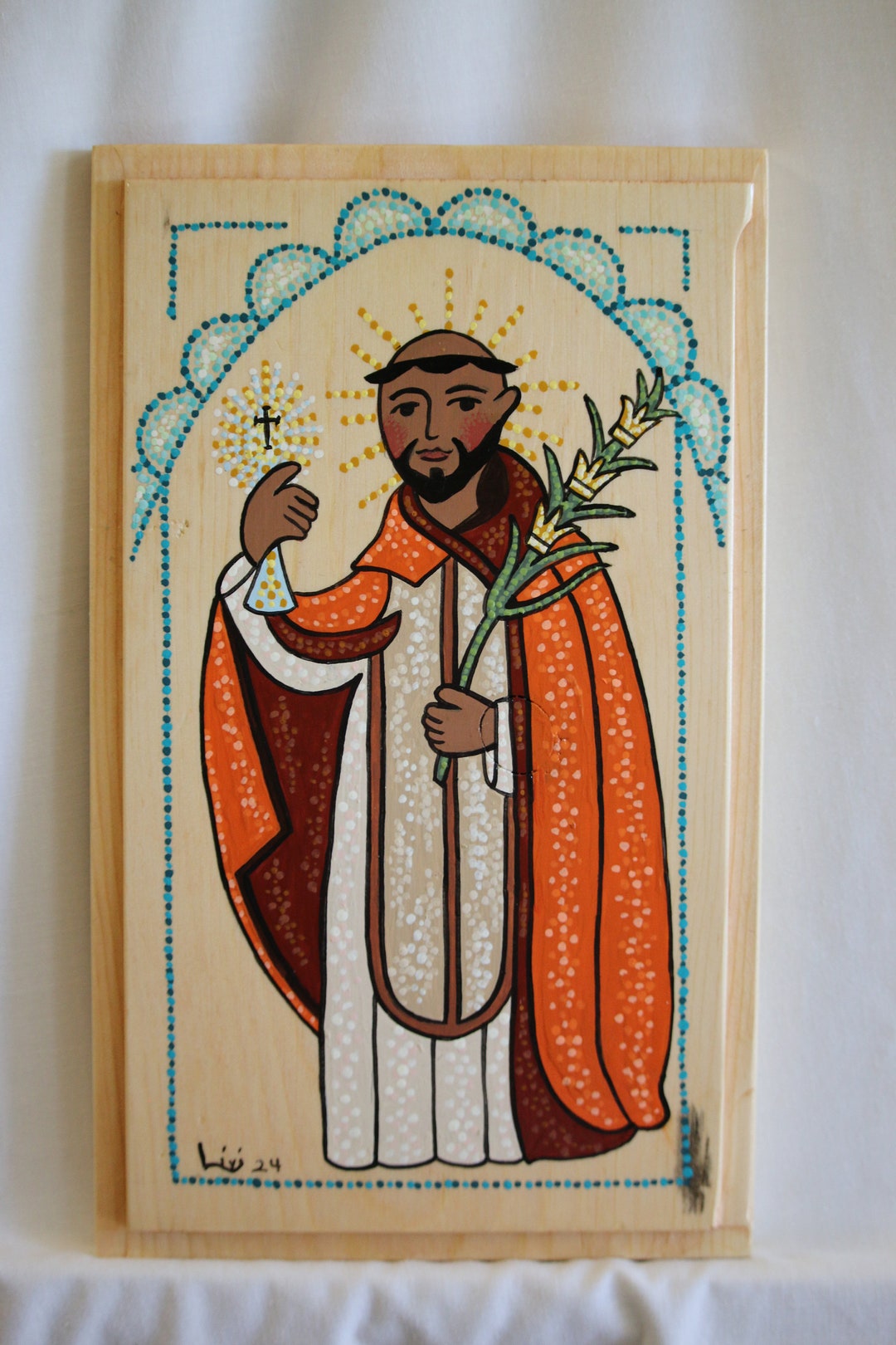 Southwest Handpainted New Mexico Retablo, St Raymond Nonnatus, San Ramon Nonato - Etsy
