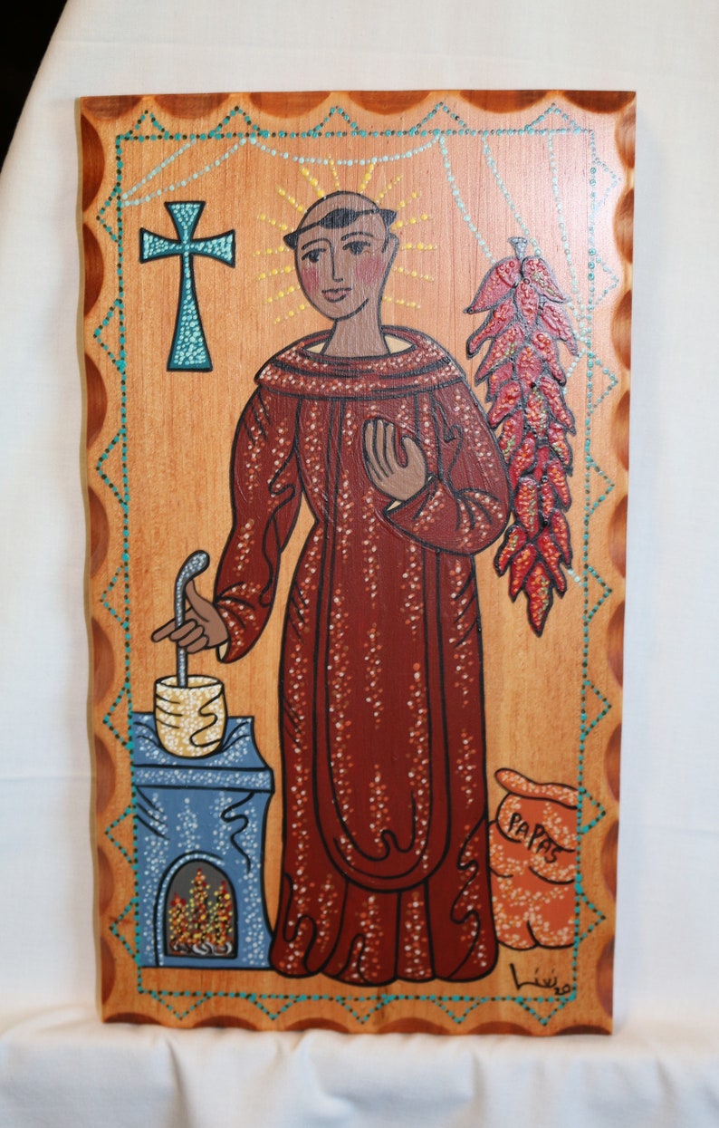 Southwest Handpainted New Mexico Retablo San Pascual De La - Etsy UK