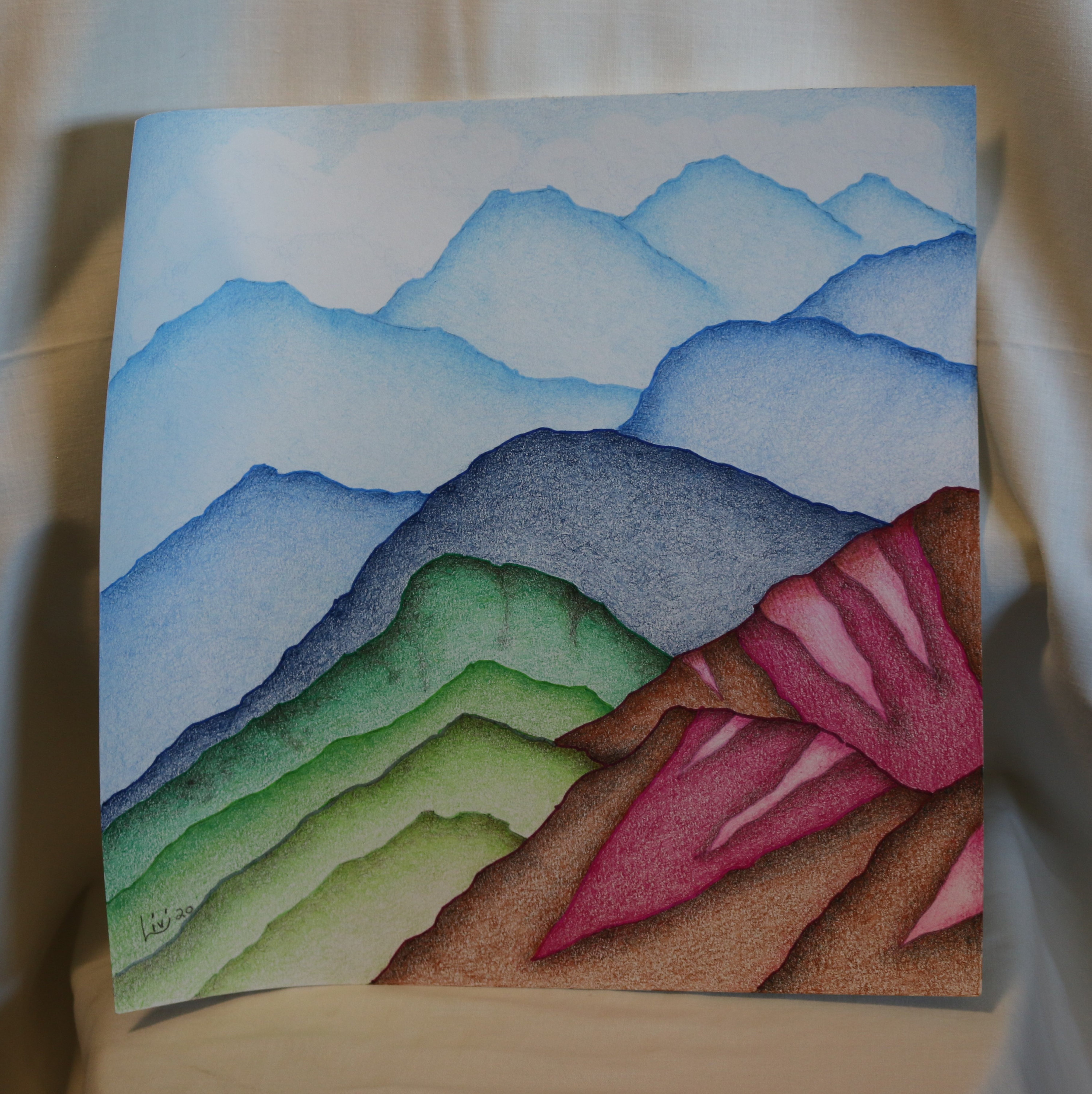 Abstract Colored Pencil Drawings