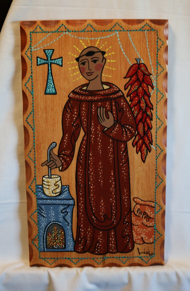 Southwest Handpainted New Mexico Retablo San Pascual De La - Etsy UK