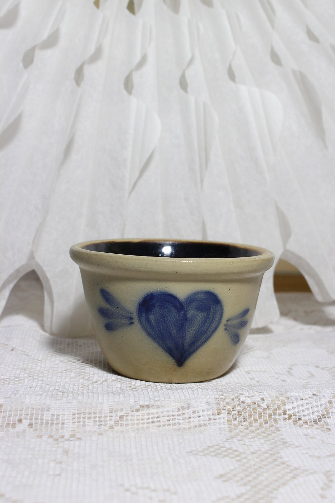 Romantic Pottery Small Bowl Conner Praire 1998 Handpainted - Etsy