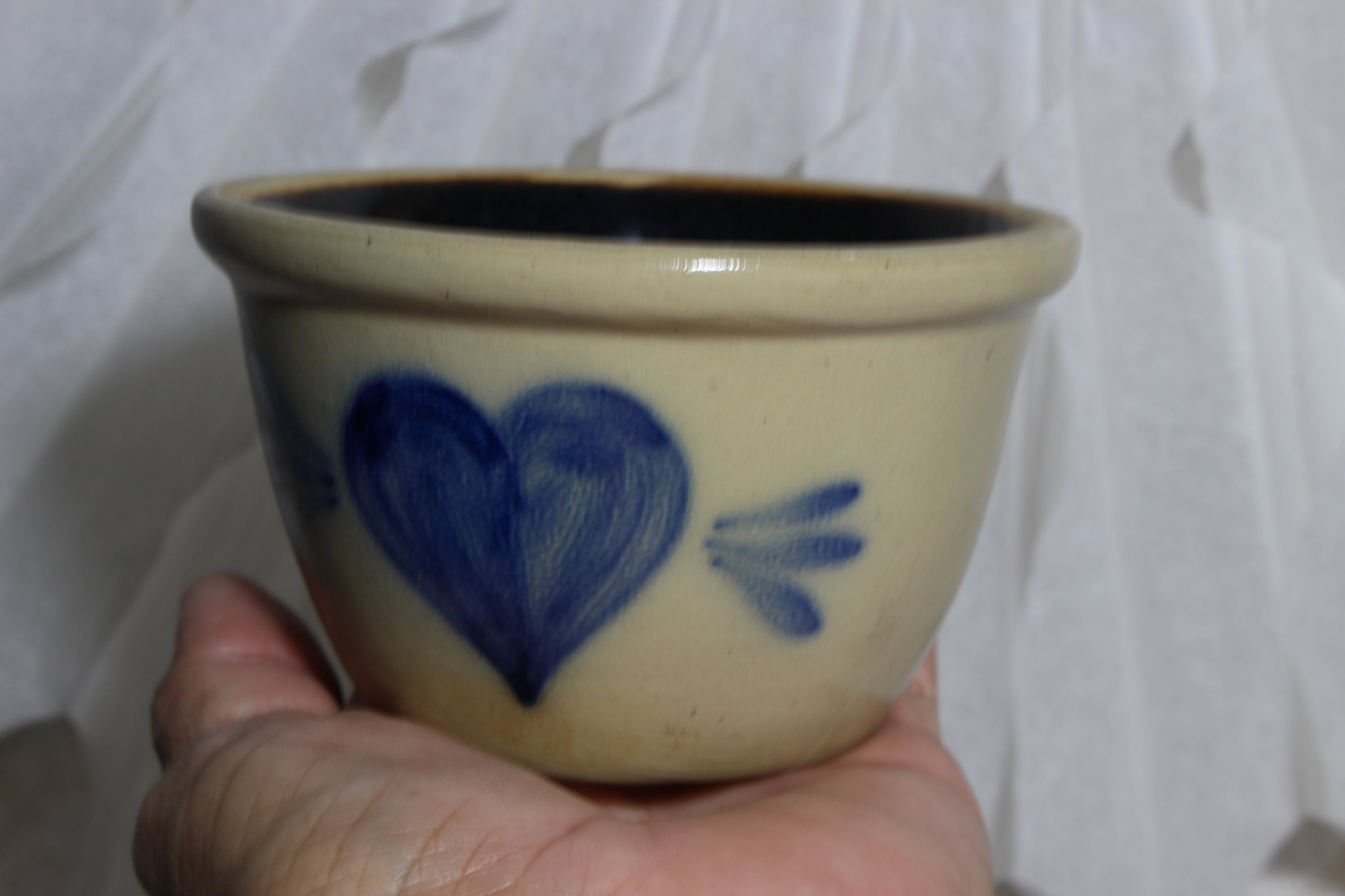Romantic Pottery Small Bowl Conner Praire 1998 Handpainted - Etsy