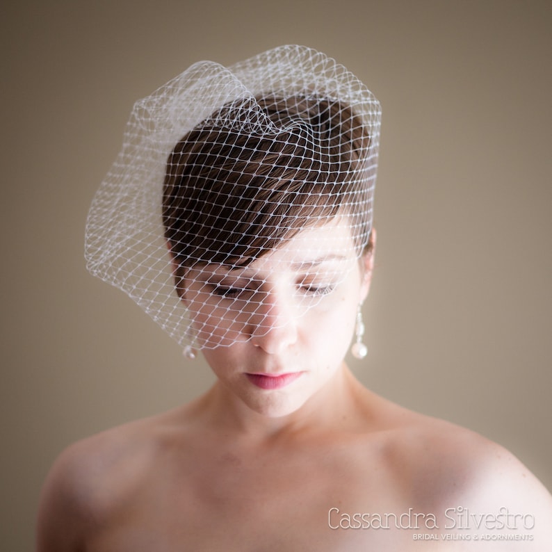 Birdcage Wedding Veil Russian netting veil bridal veil | Etsy