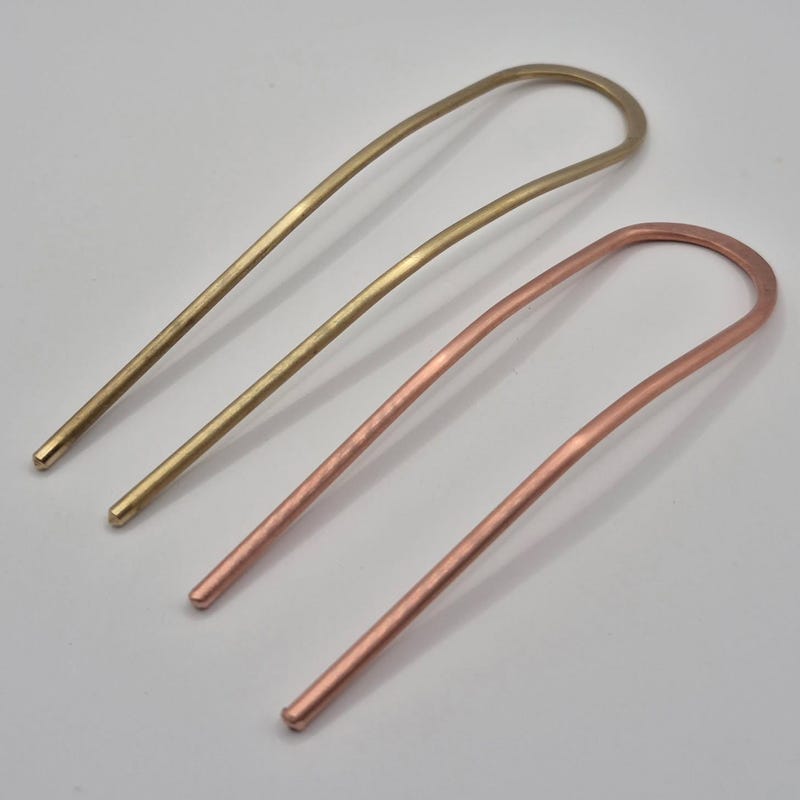 Handmade Hair Pin Brass - Etsy