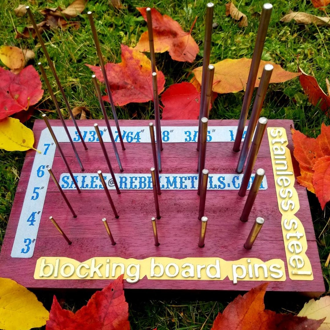 Blocking Board Pins, Stainless Steel, Crocheting, Knitting, Blocker ...