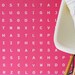 Word Search Wallpaper for Childs Room Pink - Etsy