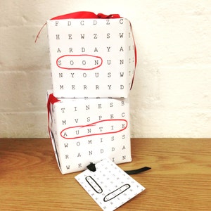 Word Search Wrapping Paper 4 Pack All Occasions - Etsy