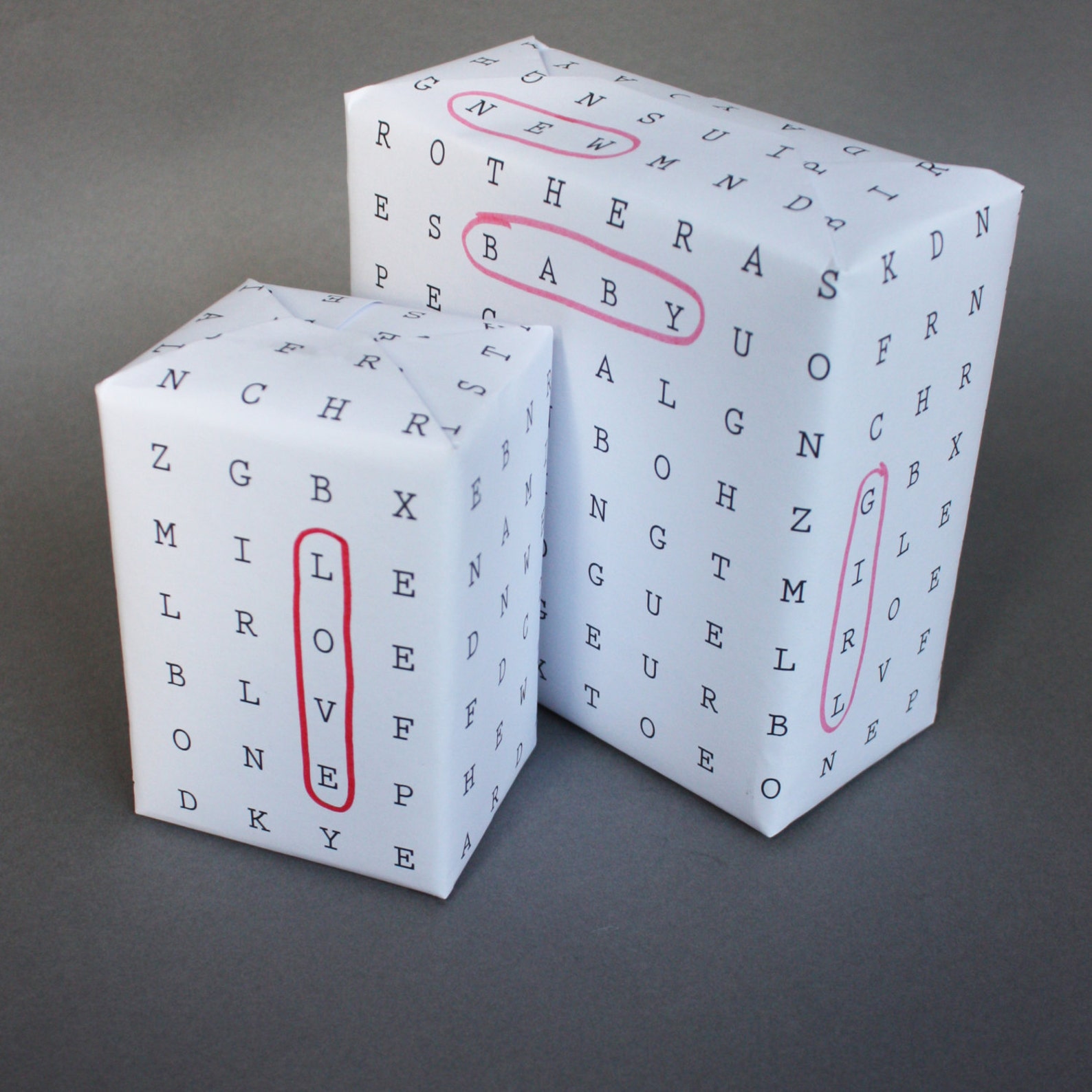 Word Search Wrapping Paper 4 Pack All Occasions - Etsy