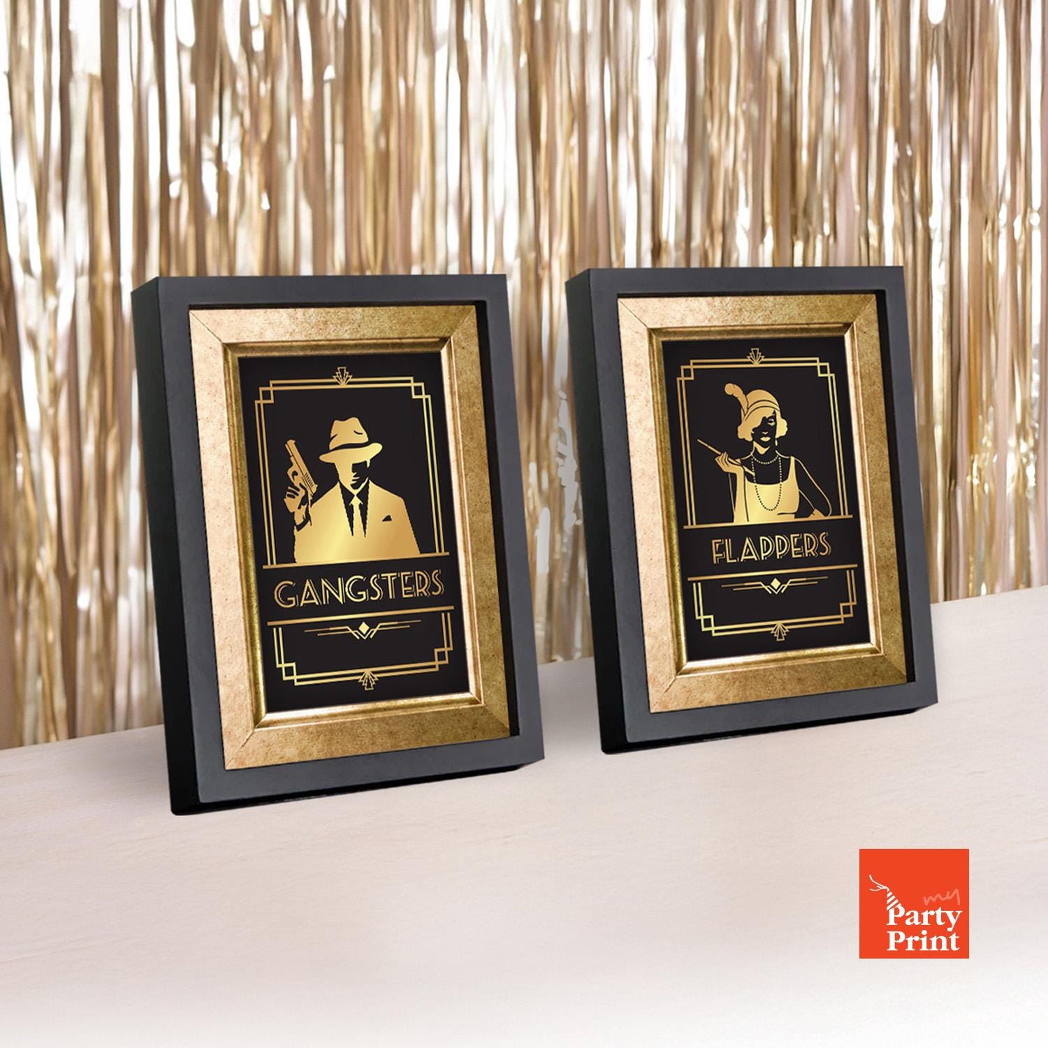 Great Gatsby Restroom Sign | Gangsters and Flappers Signs | Art Deco ...