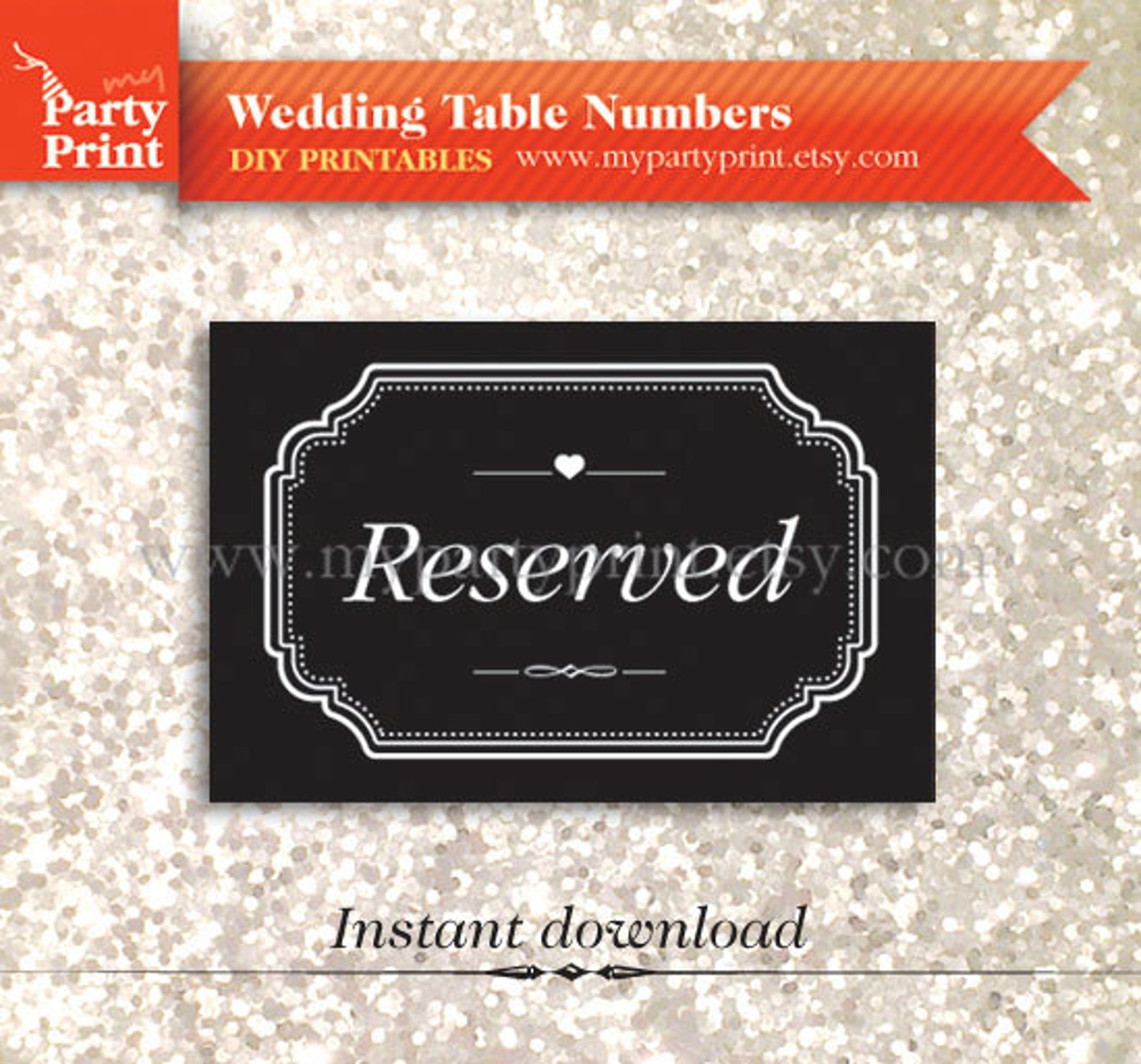 Printable Table Number Wedding / Table Card / Table Number - Etsy