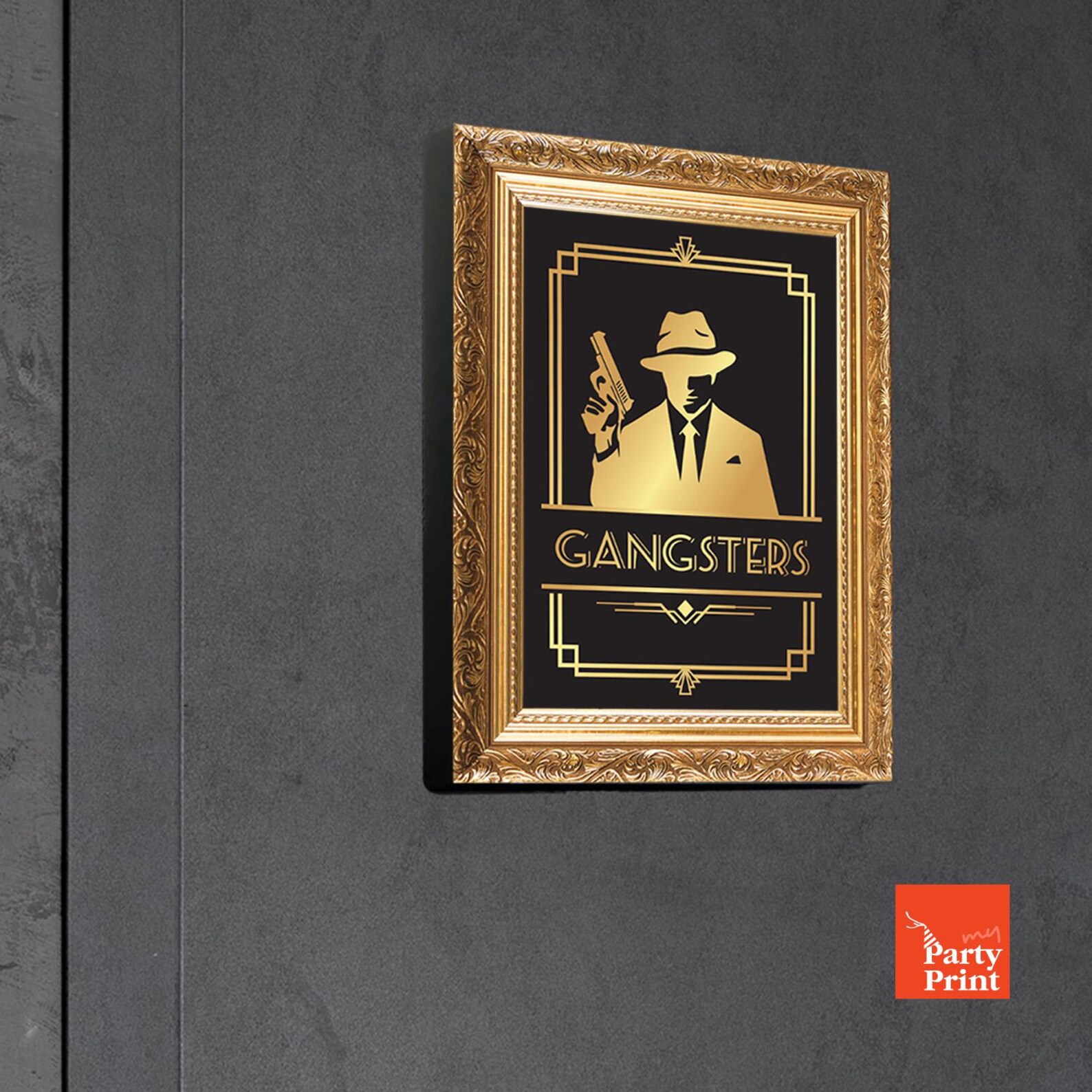 Great Gatsby Restroom Sign | Gangsters and Flappers Signs | Art Deco ...