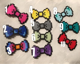Perler bead bow | Etsy