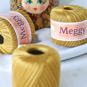 Golden Cotton, Crochet Thread, Meggy, Gold, Yarn, Doily, Doilies ...