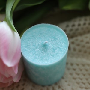 Beautiful Blue Candle With Crystallic Structure, Old Time Flavor - Etsy