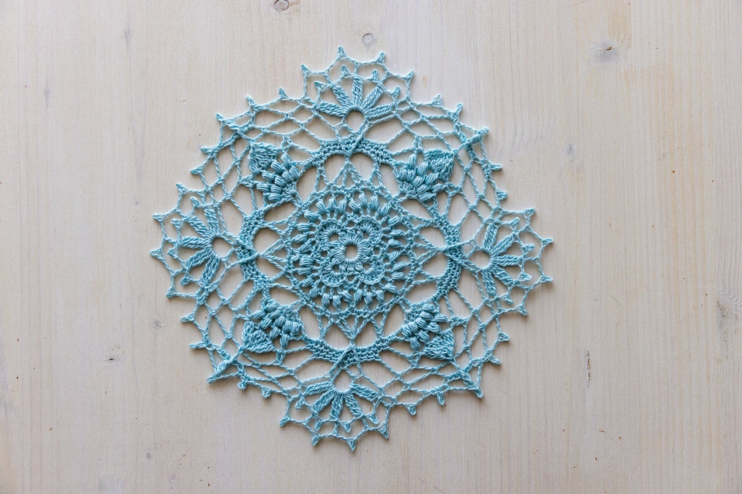 Texture and Lace Crochet Doily, Monterey, 21 Cm - Etsy