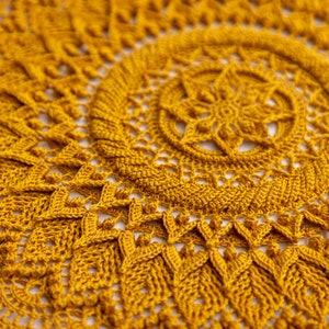 Gold Crochet Doily Edith, Designed by Grace Fearon, 36 Cm, Textured ...