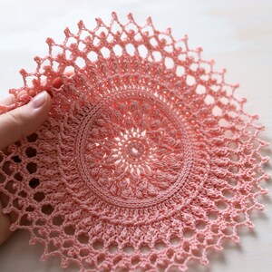Tesla Doily Designed by Vitagul 19 Cm - Textured Doily Coaster ...