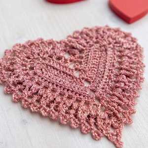 Crochet Heart, 5x5 In - Etsy