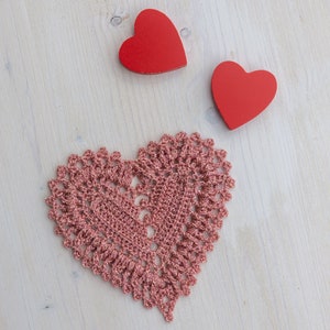 Crochet Heart, 5x5 In - Etsy