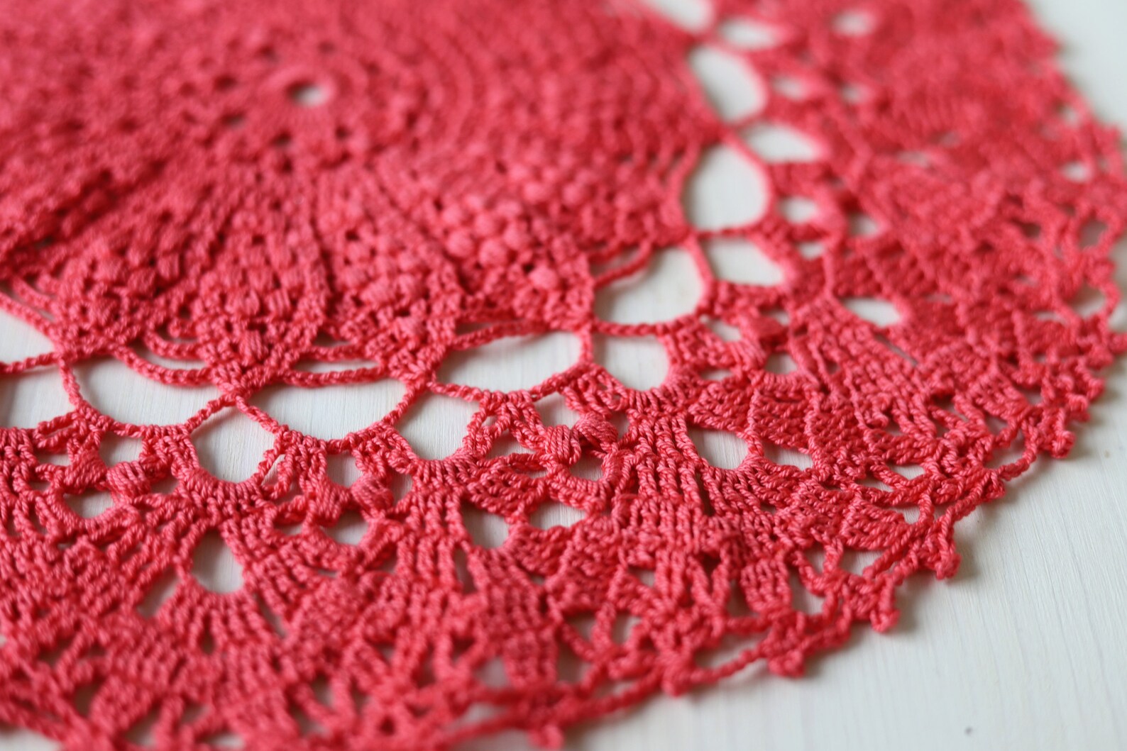 Nice pink doily 36 cm hygge home textured doily mini | Etsy