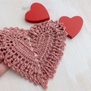 Crochet Heart, 5x5 In - Etsy