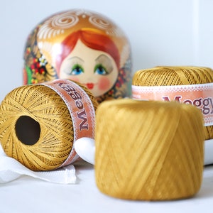 Golden Cotton, Crochet Thread, Meggy, Gold, Yarn, Doily, Doilies ...