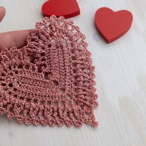 Crochet Heart, 5x5 In - Etsy