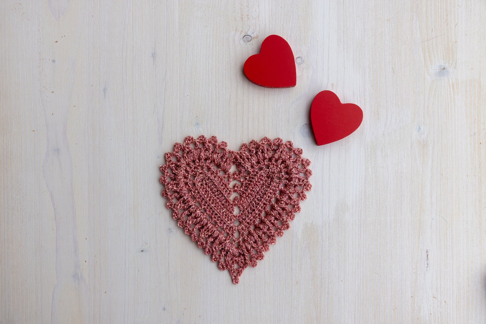 Crochet Heart, 5x5 In - Etsy