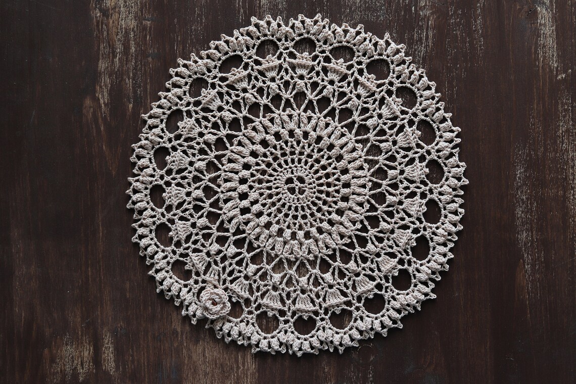 PDF Pattern Deborah Doily by Gull808 Vintage Rose Doily | Etsy