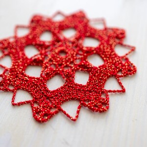 Crochet Doily, Coaster, 12 Cm, Designed by Patricia Kristoffersen ...