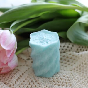 Blue Candle With Vintage Flavour, Candles, Hygge, Home Decor, Gift for ...