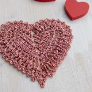 Crochet Heart, 5x5 In - Etsy
