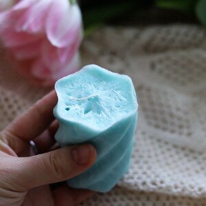 Blue Candle With Vintage Flavour, Candles, Hygge, Home Decor, Gift for ...