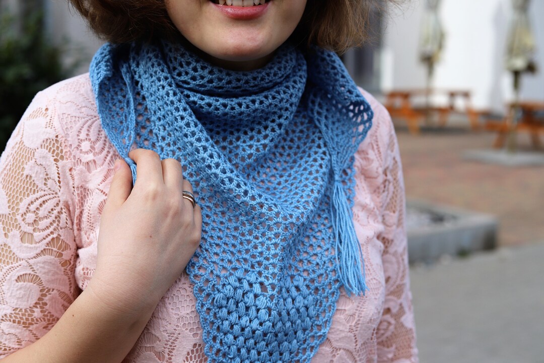 Crochet Shawlette Pattern: Delilah Lace Scarf (PDF) - Etsy