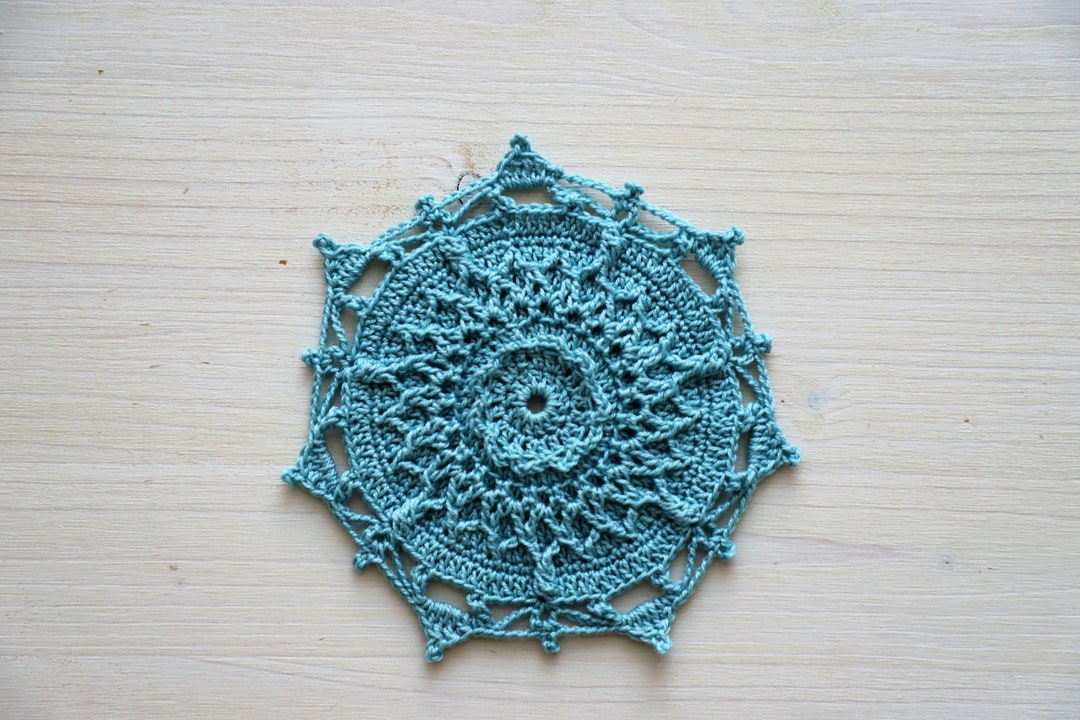 Aria Crochet Doily Pattern: Textured Tablecloth Tutorial (digital PDF ...