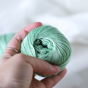 Green Crochet Thread, Snehurka, Czech Made, Cotton Thread, Doily Thread ...