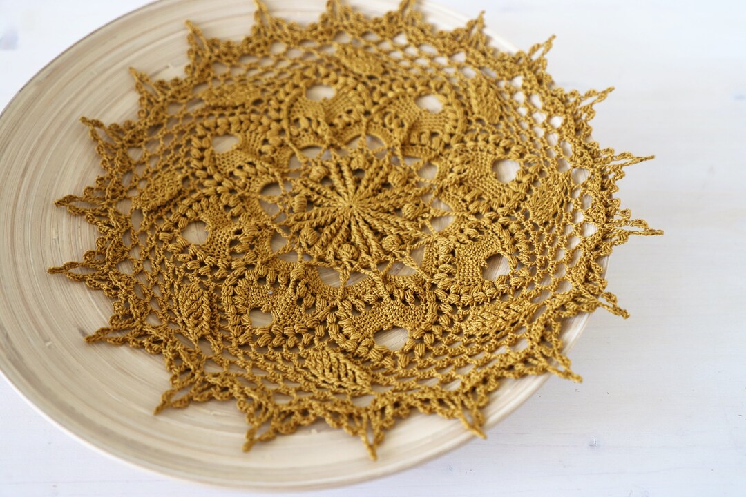 Brianna Crochet Doily Pattern: 3D Texture Tablecloth (PDF Pattern) - Etsy