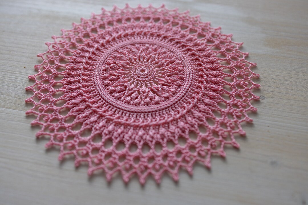 Tesla Doily Designed by Vitagul 19 Cm - Textured Doily Coaster ...